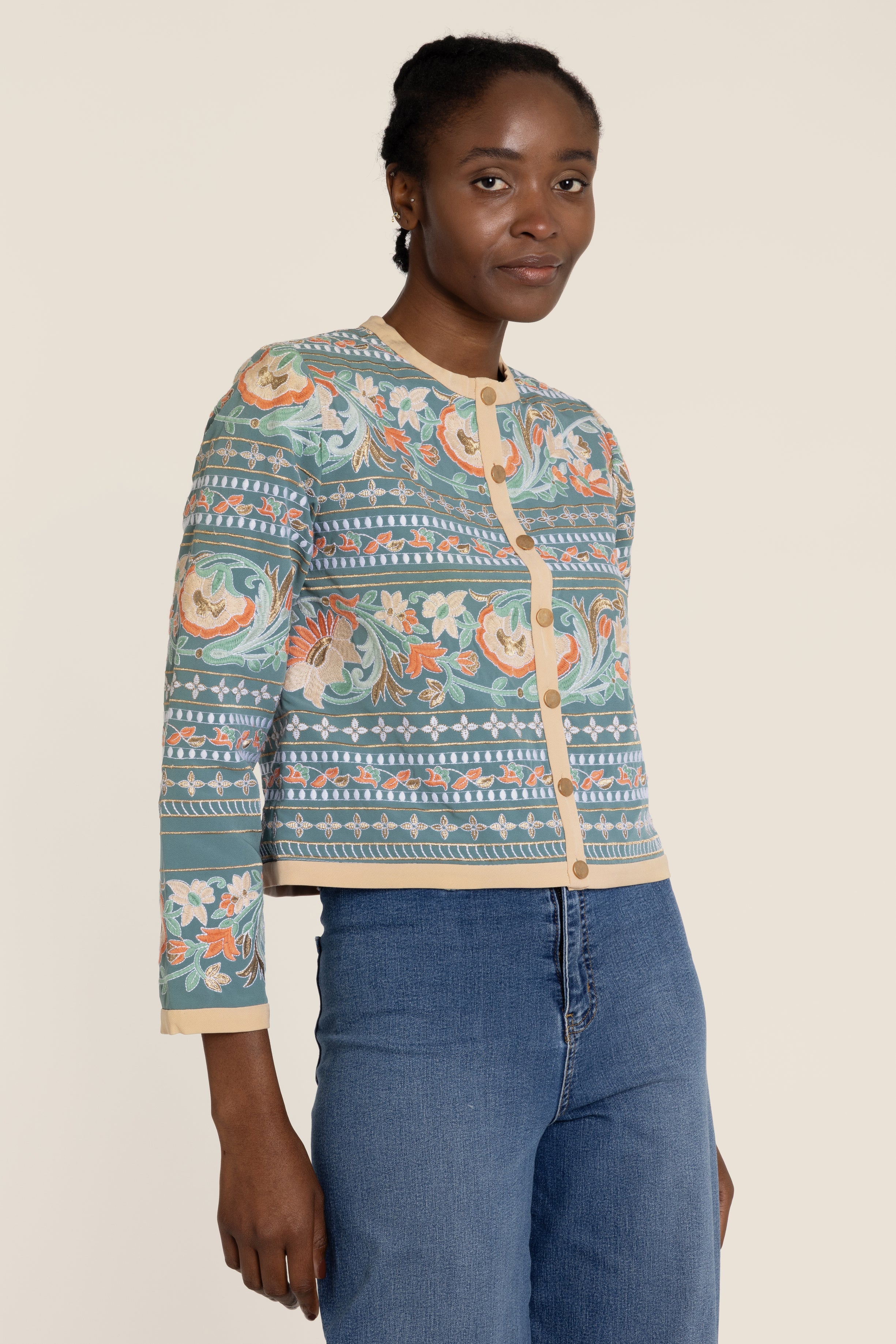 Amara Embroidered Jacket – Aarabhi London